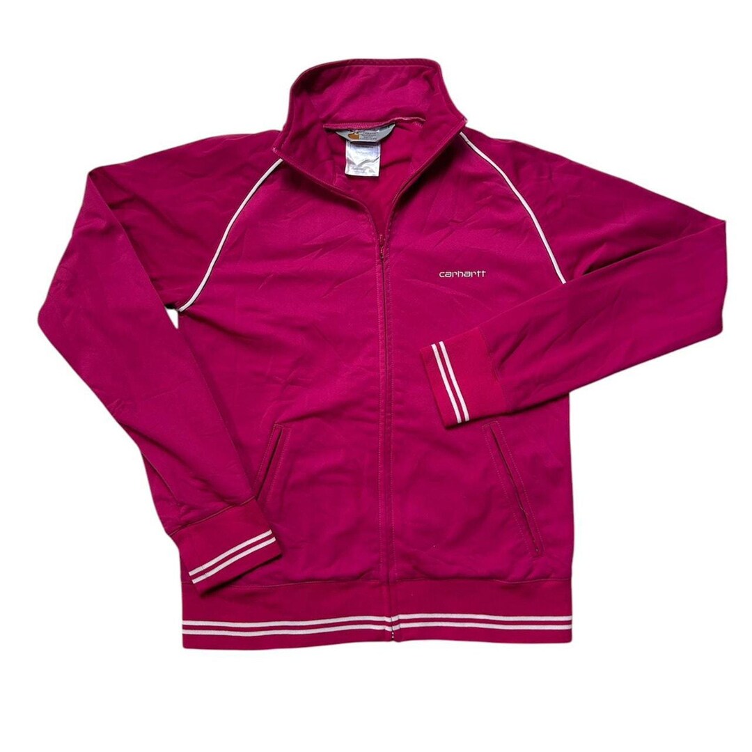 Carhartt Pink Track Jacket Athletic Zip Front Womens Small - Etsy