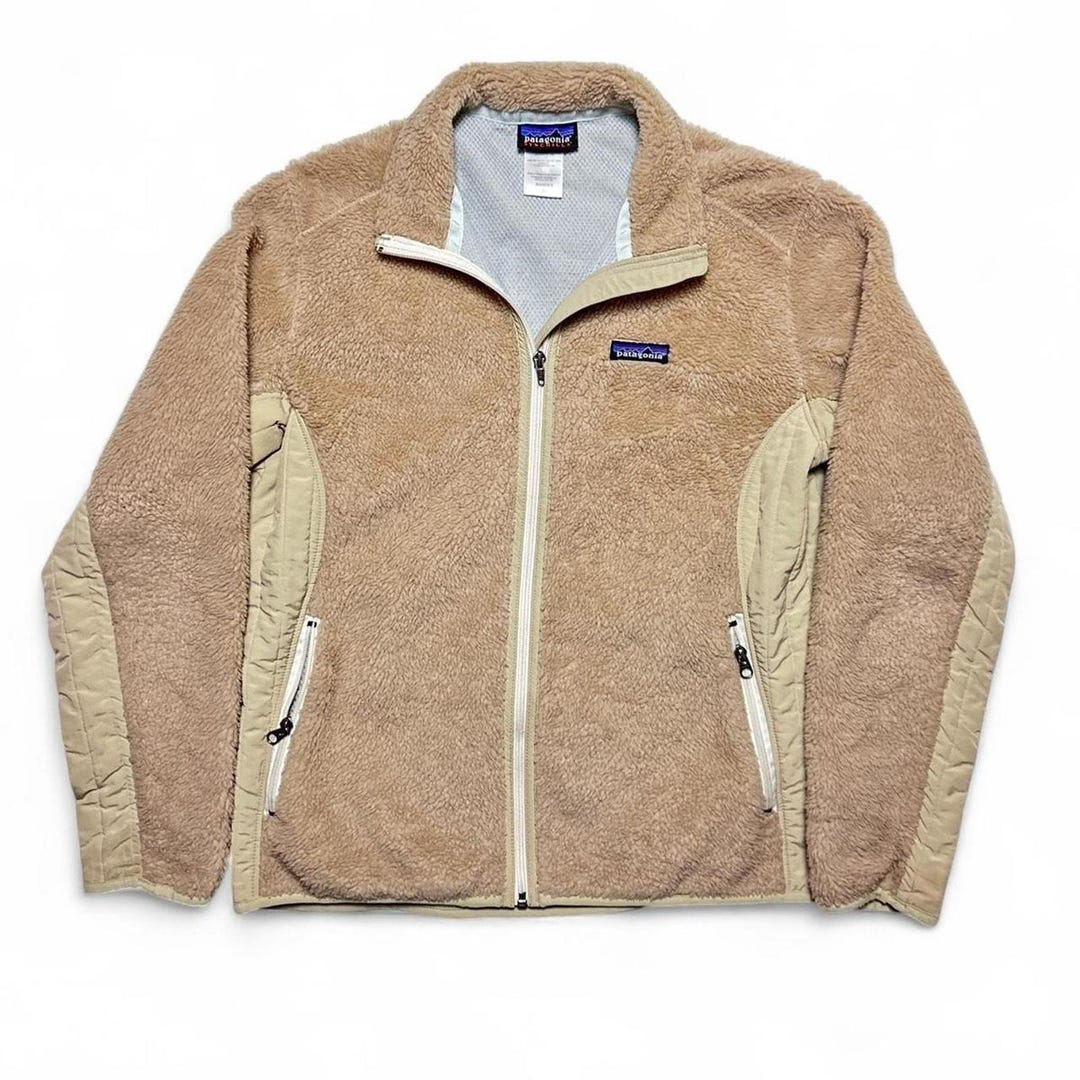 Patagonia Fall Retro X Oatmeal Fleece Zip Sweater Jacket Womens Large ...
