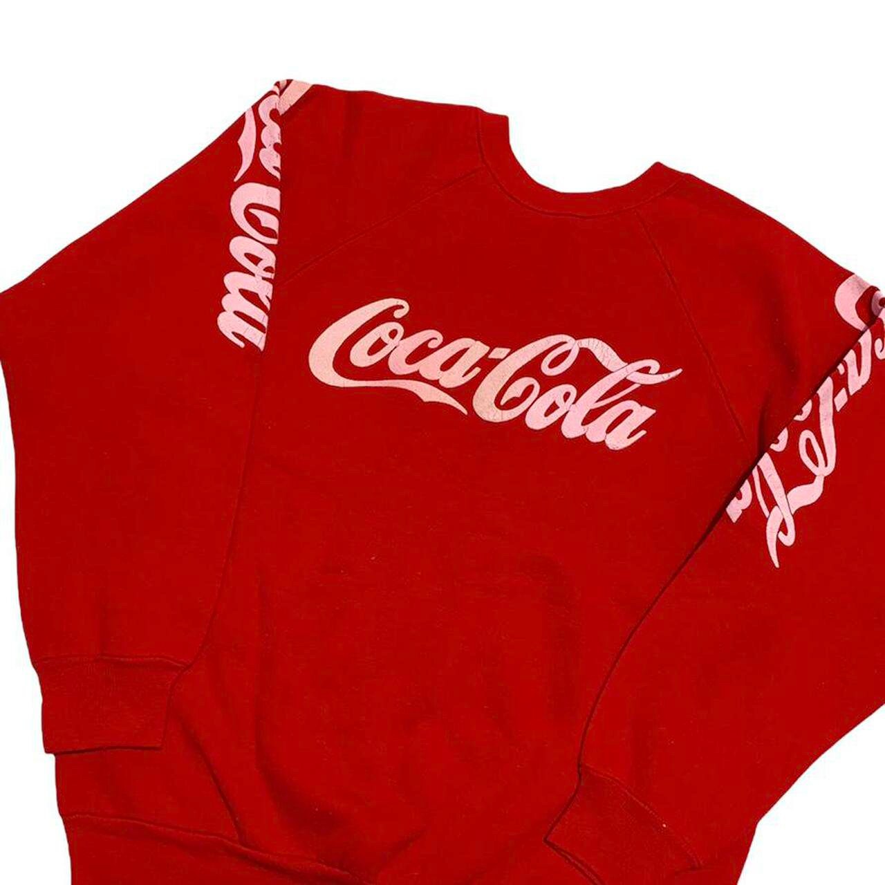 Coca-cola Vintage 80s Red Crewneck Pullover Sweatshirt - Etsy