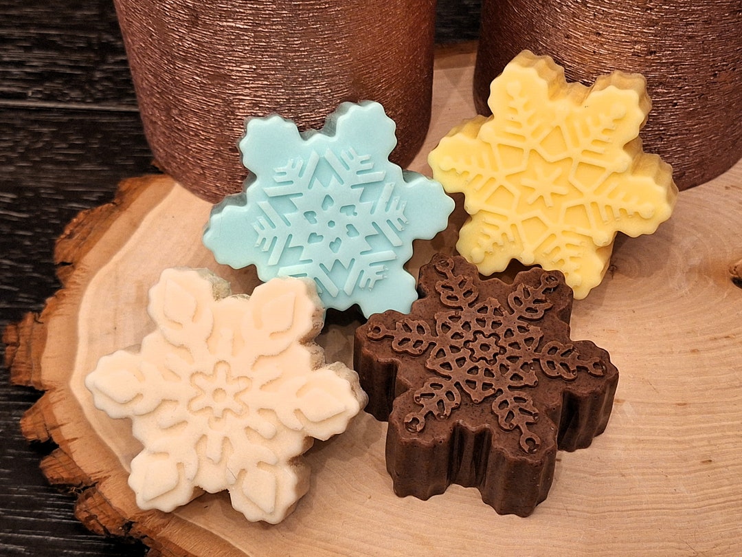 Goats Milk Soap Snowflake Essential Oils All Natural - Etsy