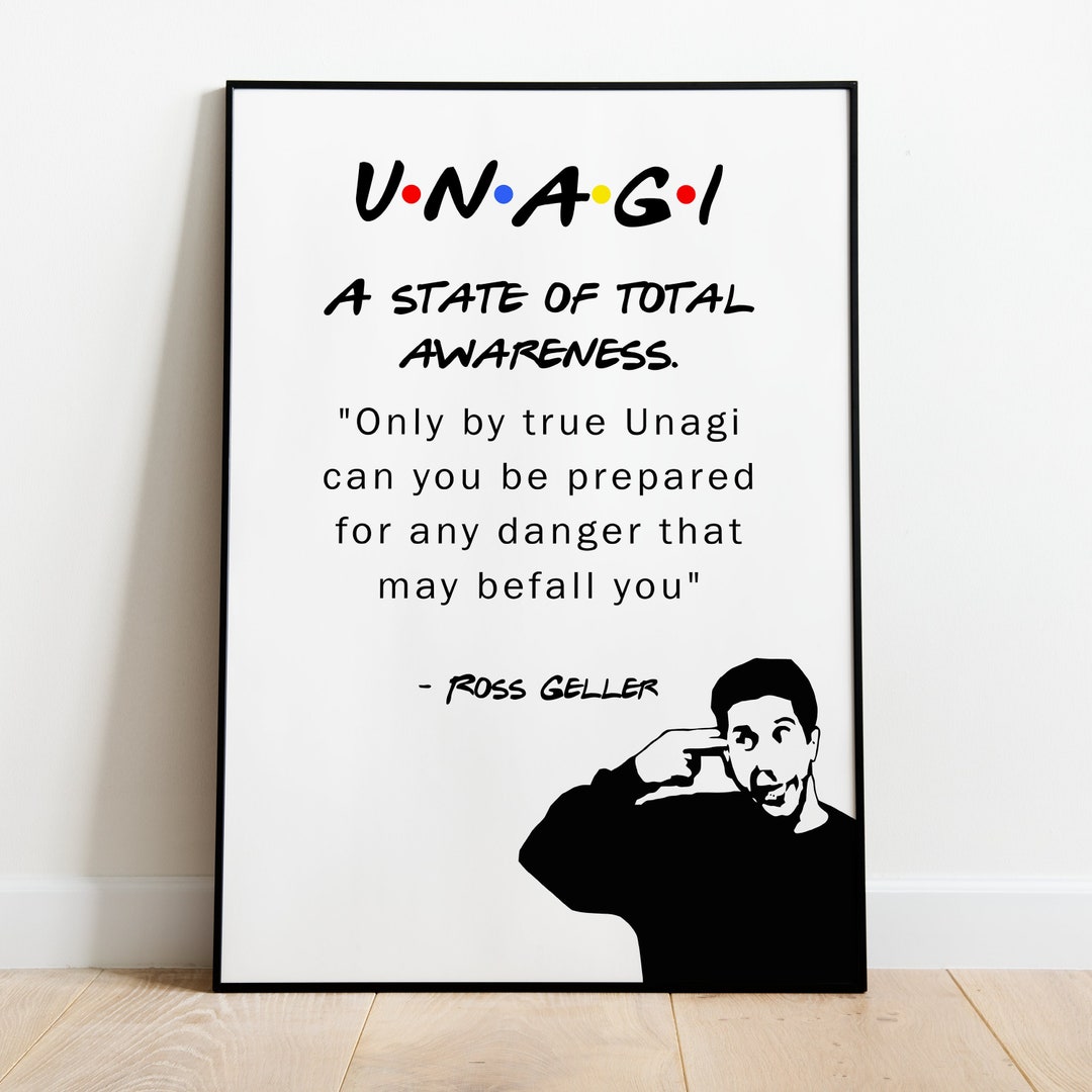 Friends TV Series Wall Art Decor Print Unagi, A3,A4 - Etsy