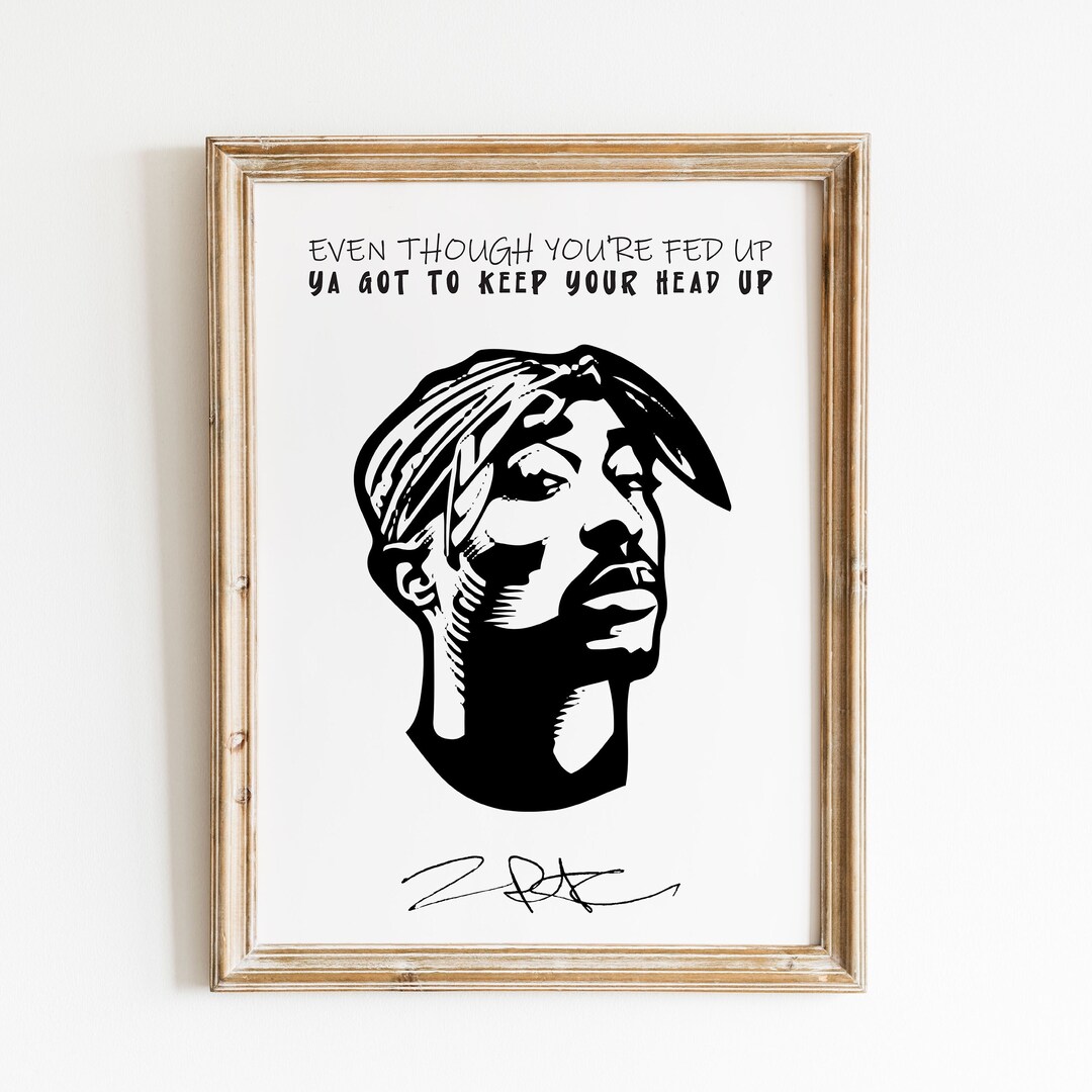 Tupac Shakur Song Lyrics Wall Decor Print - Etsy