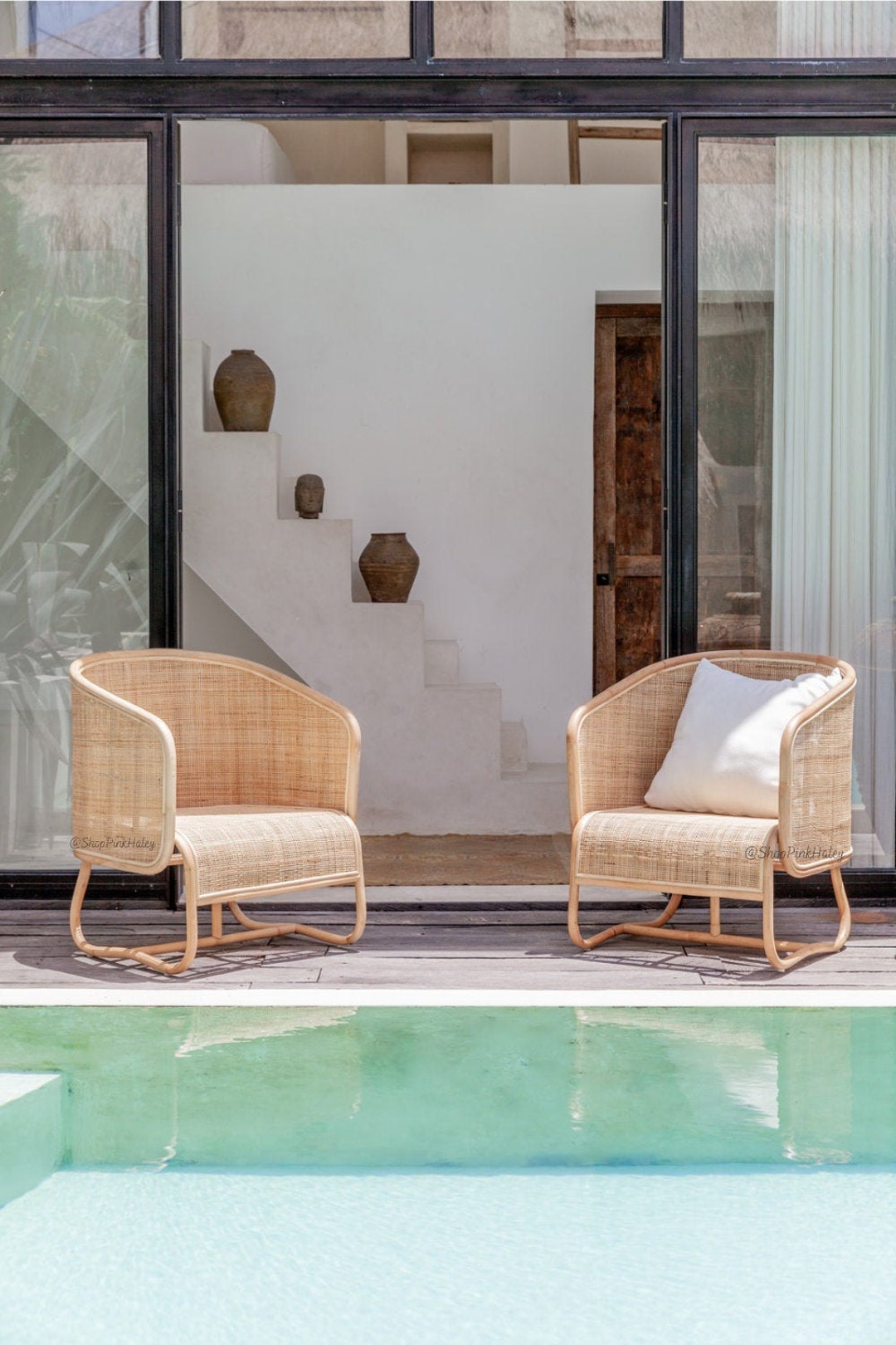 Pauline Cane Chair set of 2 Chairs Patio Chairs, Patio Sets ...