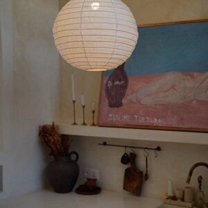 Round Linen Pendant Light Shade - Natural Lamp Shade - Etsy