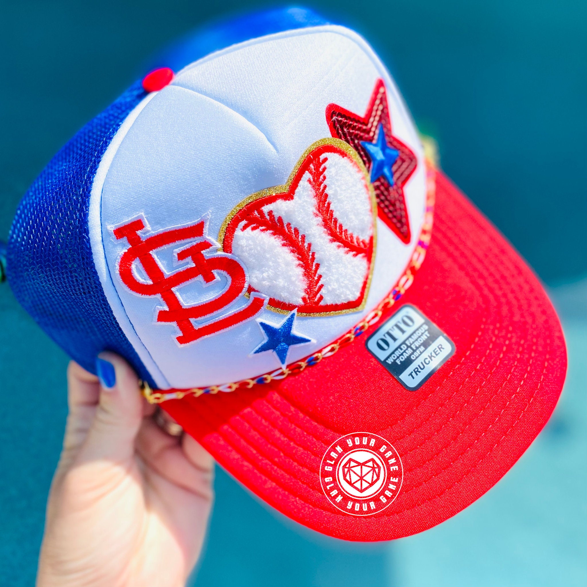 St. Louis Cardinals Hat, Trucker Hat With Patches, Baseball Headband ...