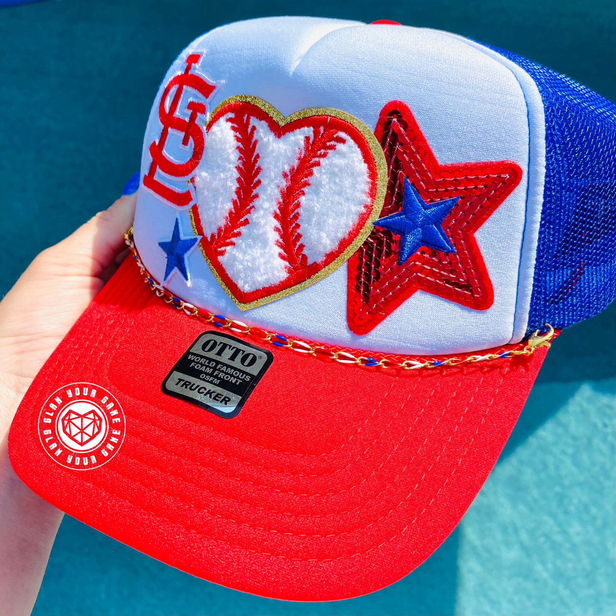 St. Louis Cardinals Hat, Trucker Hat With Patches, Baseball Headband ...