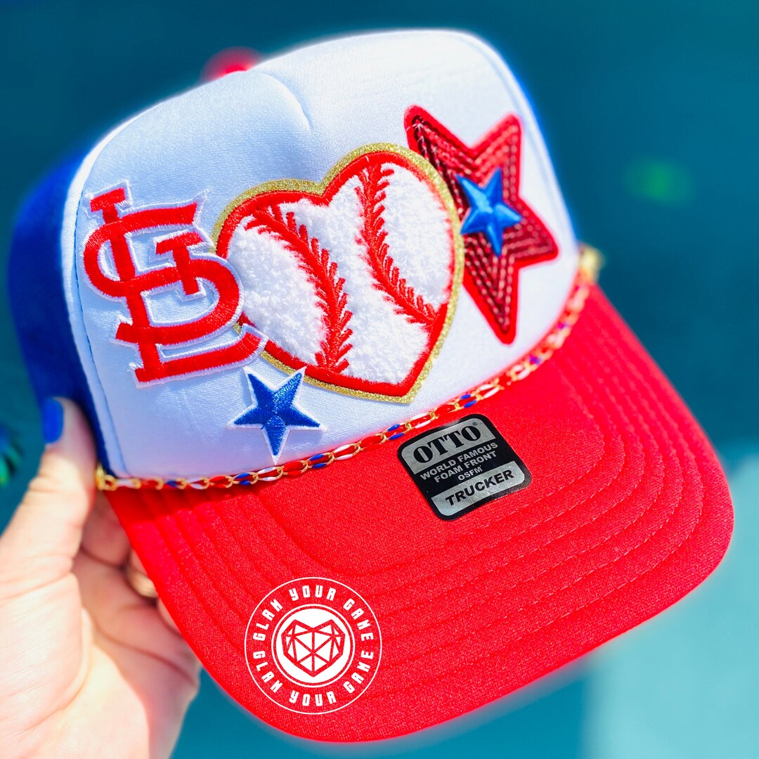St. Louis Cardinals Hat, Trucker Hat With Patches, Baseball Headband ...