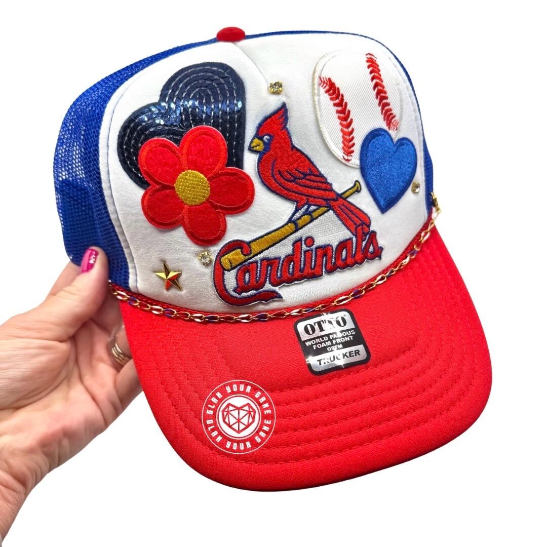 St. Louis Cardinals Hat, Trucker Hat With Patches, Baseball Hat ...