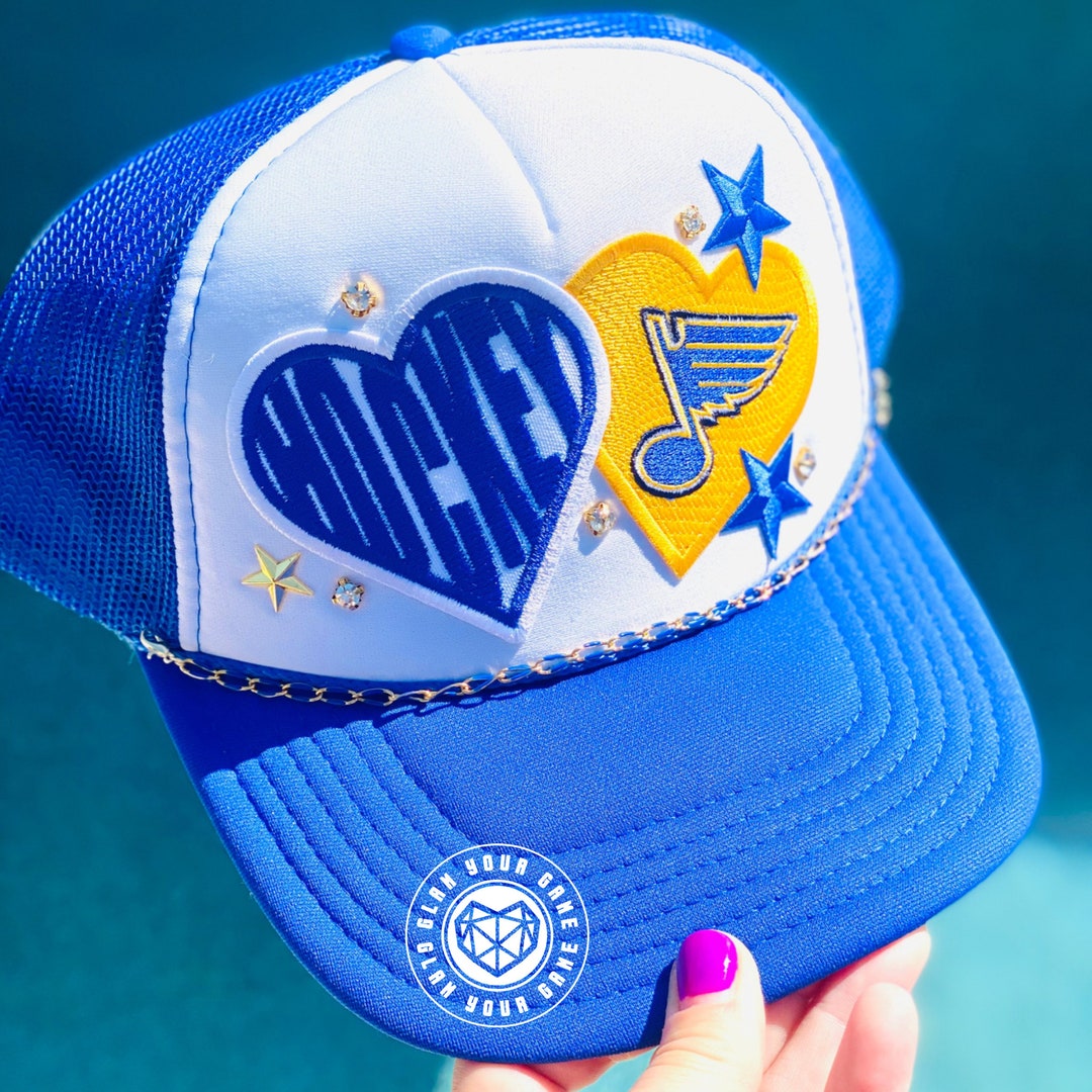 St. Louis Blues Hat, Trucker Hat With Patches, Hockey Hat, Womens ...