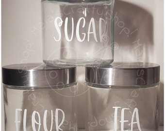 Flour Sugar Tea Labels - Etsy