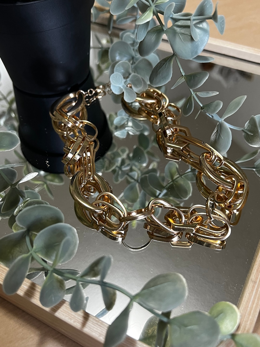 Light-weight Gold Chain Statement Necklace - Etsy