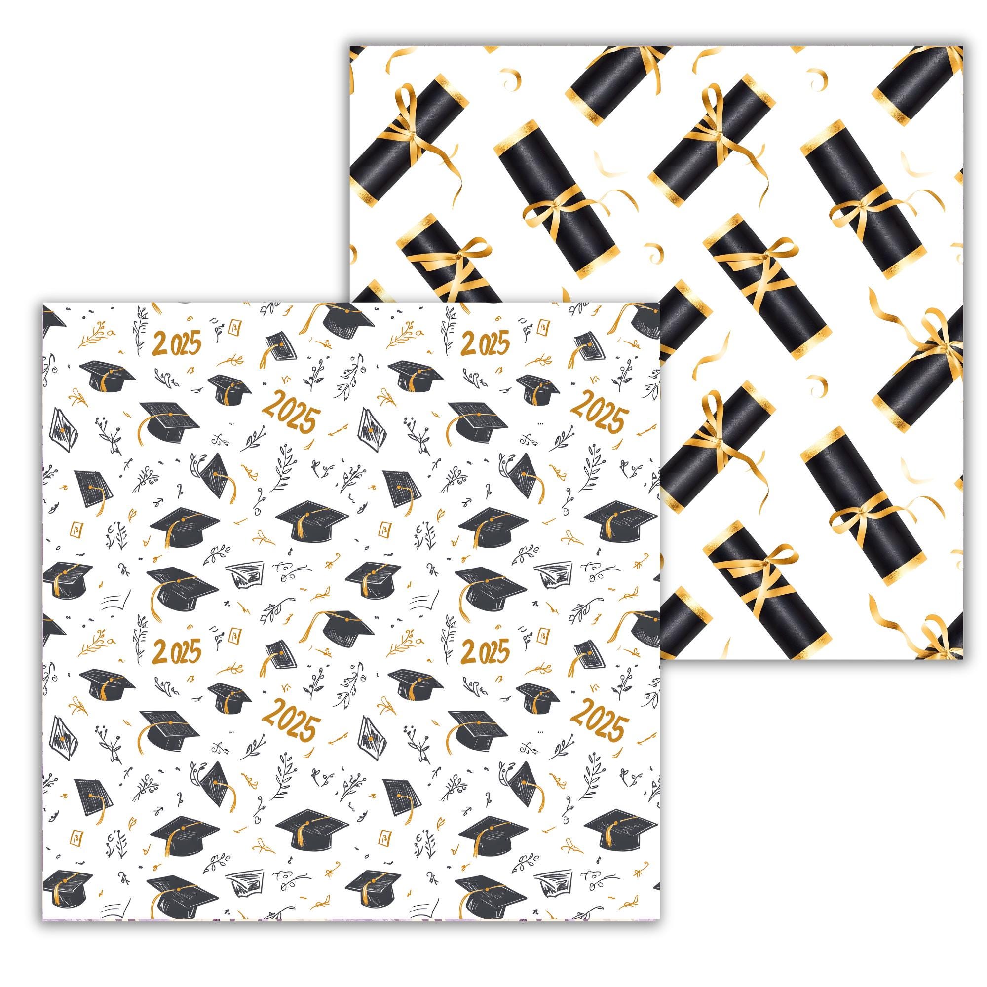Graduation Seamless Pattern, Graduation Papers, Gold Black Patterns for ...