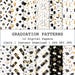 Graduation Themed Seamless Digital Paper; JPEG File for Personal or ...