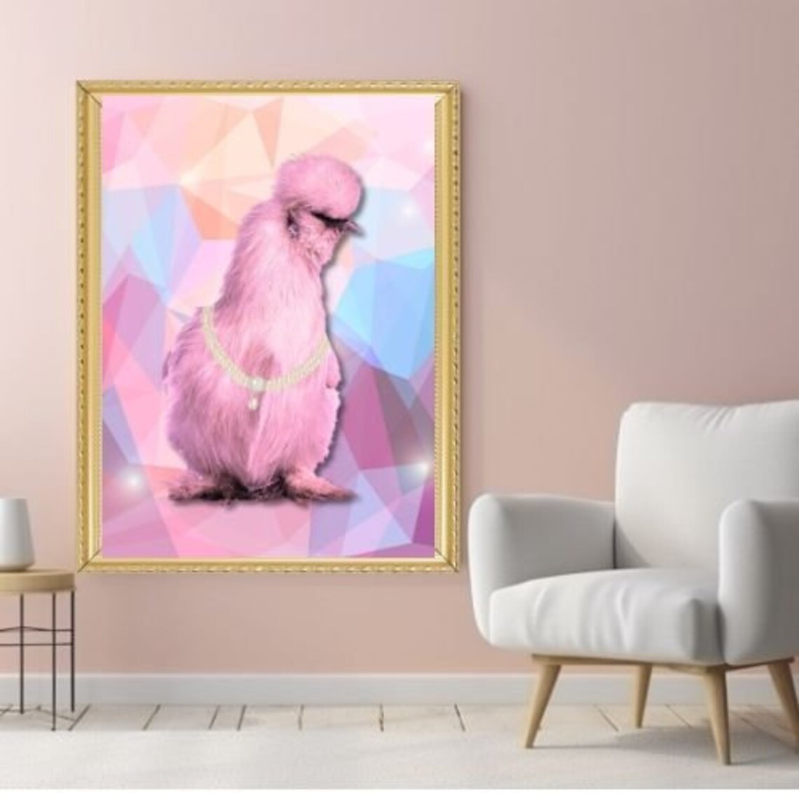 Fancy Pearl Pink Silkie Chicken - Etsy