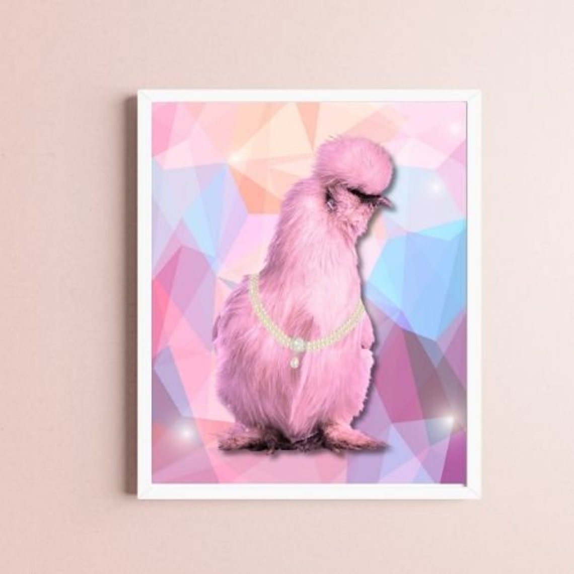 Fancy Pearl Pink Silkie Chicken - Etsy