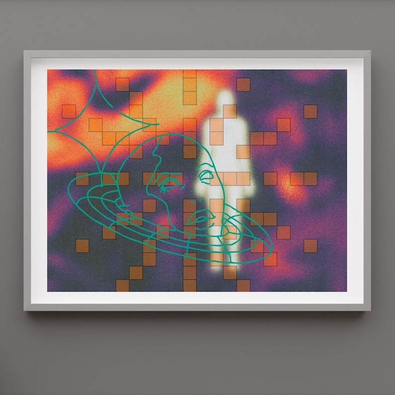 Printable Art, Surreal Wall Art X-files Poster, Abstract Silhouette ...