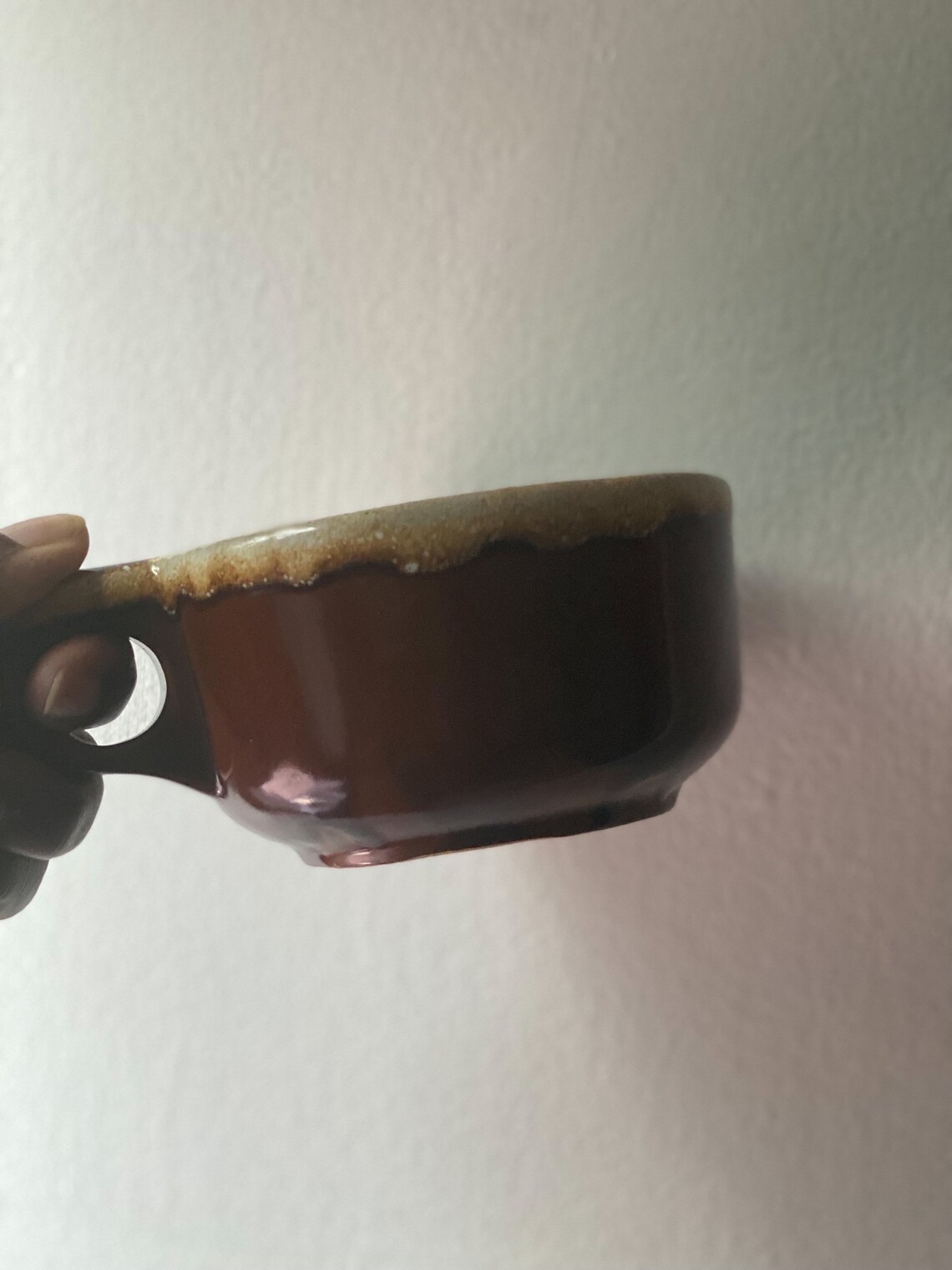 Retro Drip Glaze Mugs Mid Mod Coffee Mugs Set of 2 Vintage - Etsy