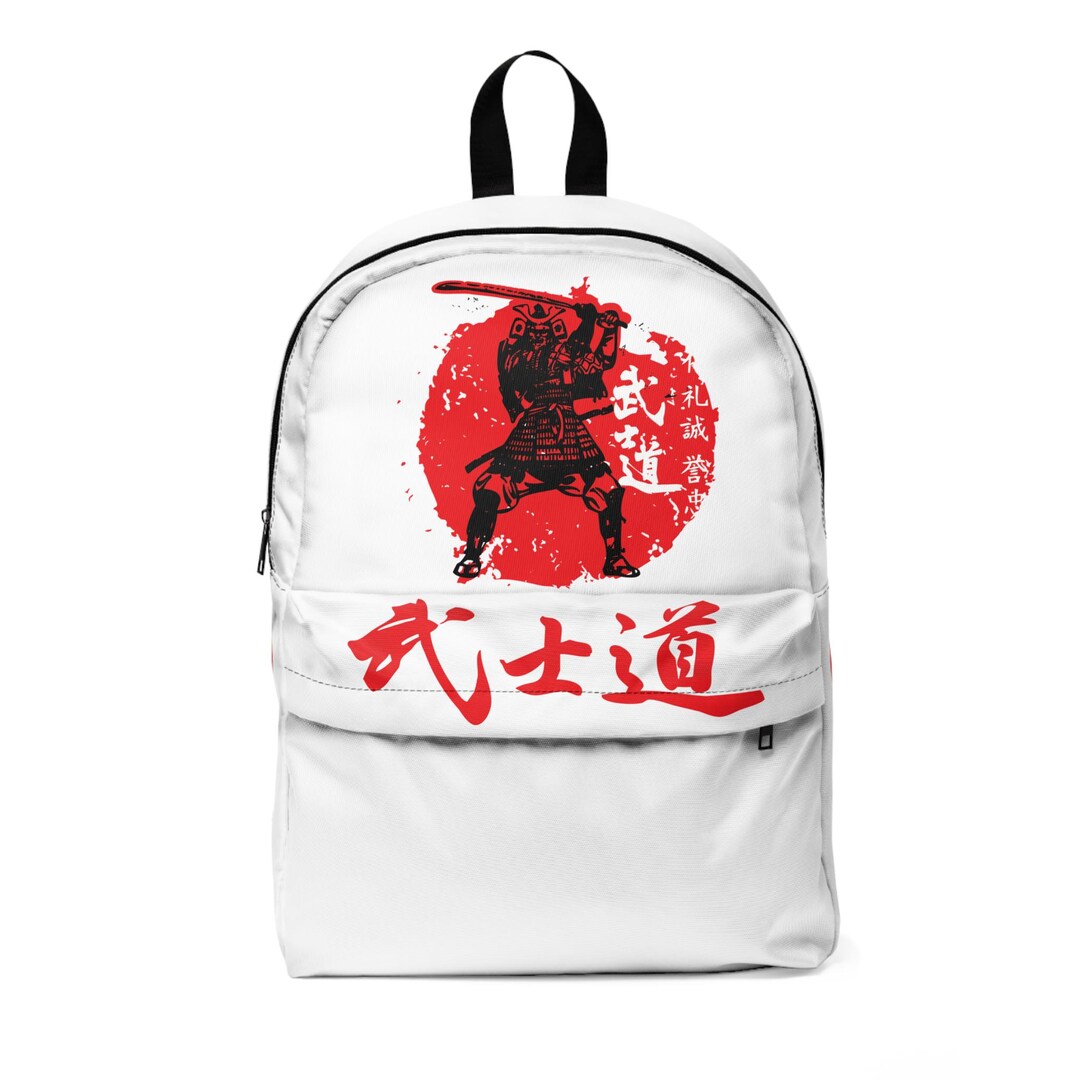 Samurai Red Sun Unisex Backpack Japanese-style School Bag, Travel ...