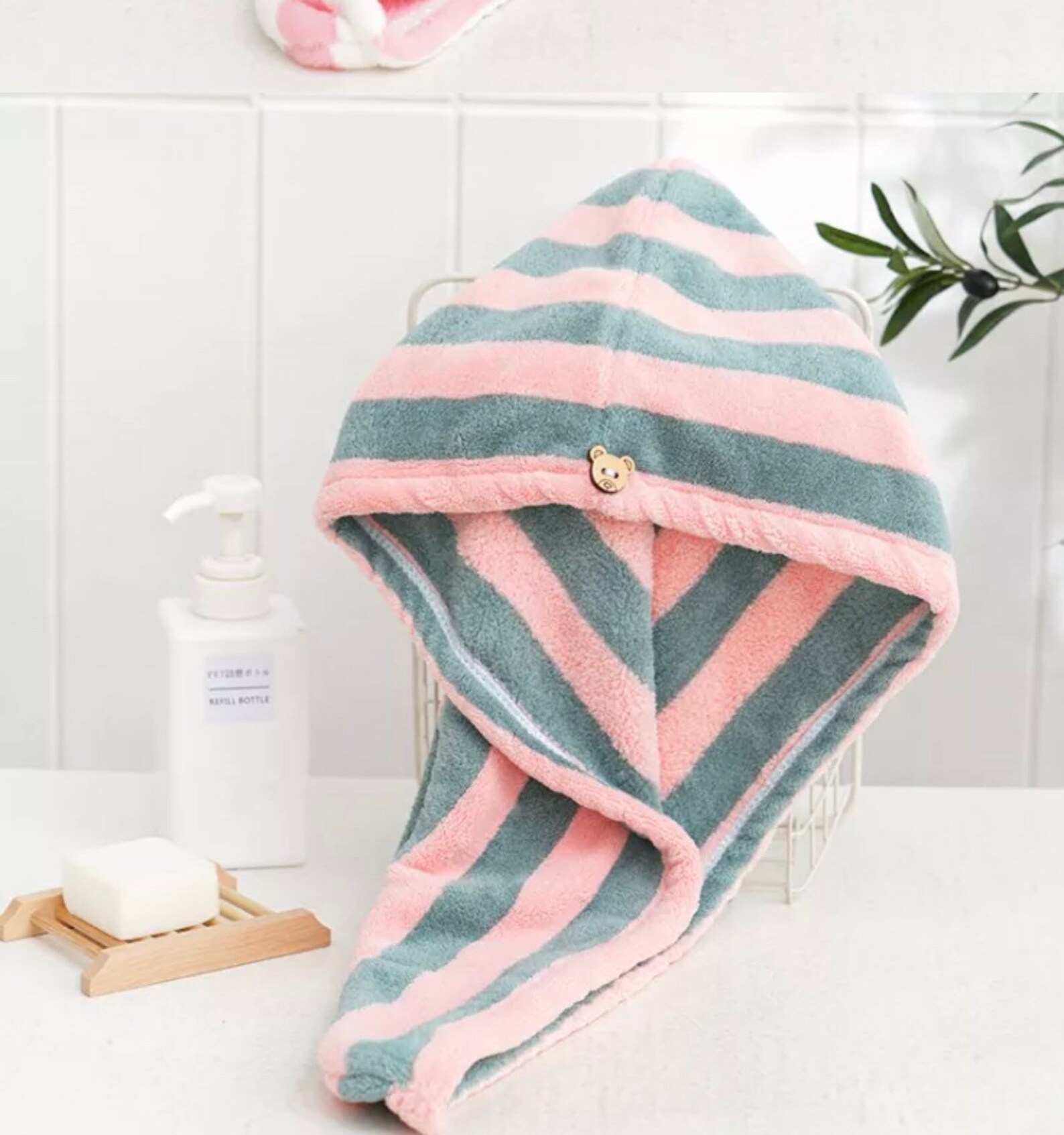 Super Absorbent Hair Drying Cap, Turban Twist Wrap Soft Towel - Etsy