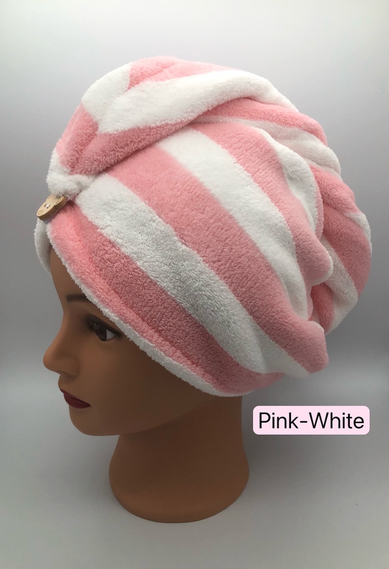 Super Absorbent Hair Drying Cap, Turban Twist Wrap Soft Towel - Etsy