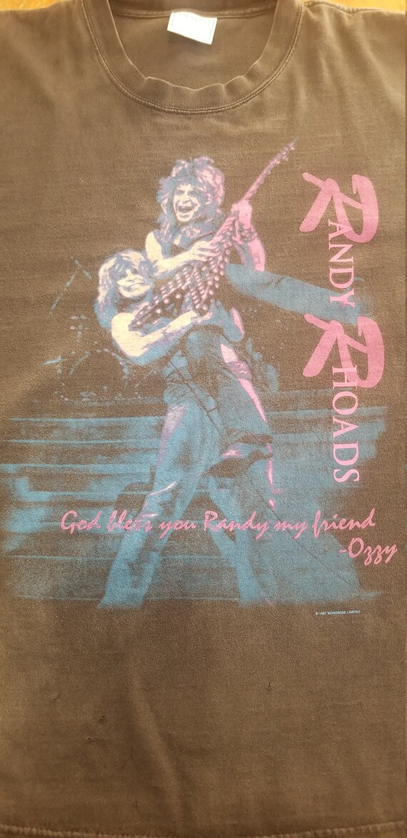 Vintage Ozzy Osbourne "Randy Rhoads" Concert Tshirt - Gem