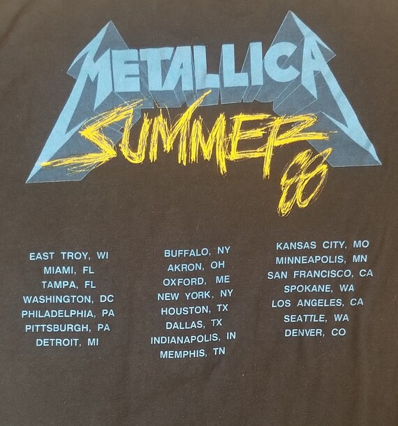 Vintage Metallica "Damaged Justice" Tour of 88' Conce… - Gem