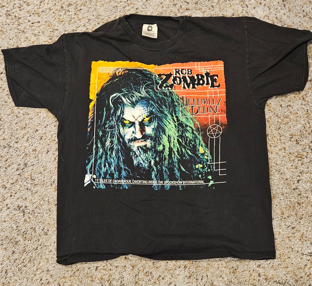 Vintage - 1998 - Rob Zombie - Hell Billy Deluxe - Concert T-shirt - Etsy