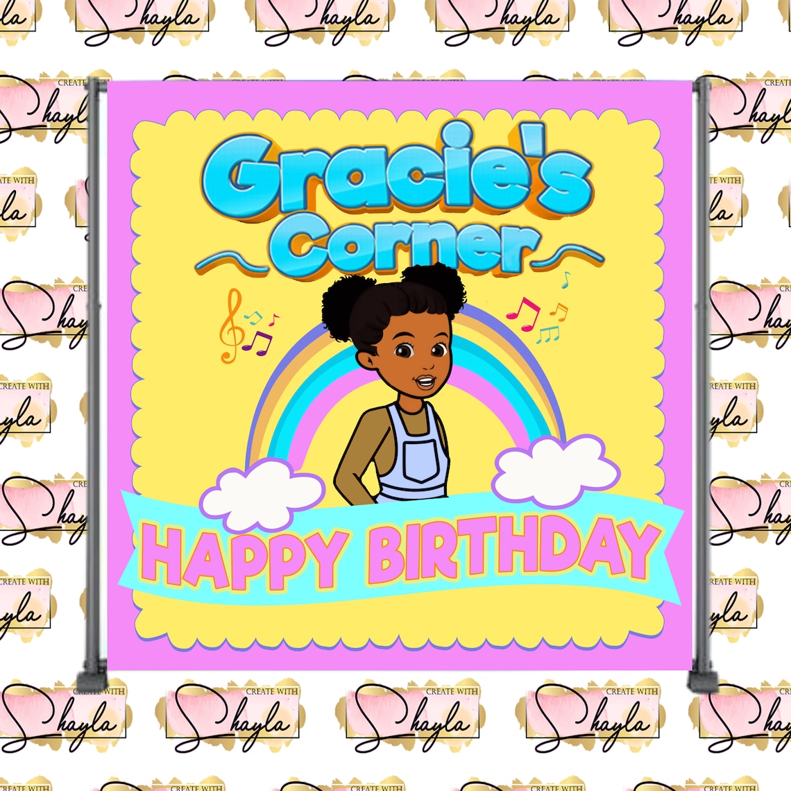 Gracie's Corner Digital Backdrop, Gracie's Corner Banner, Gracies ...