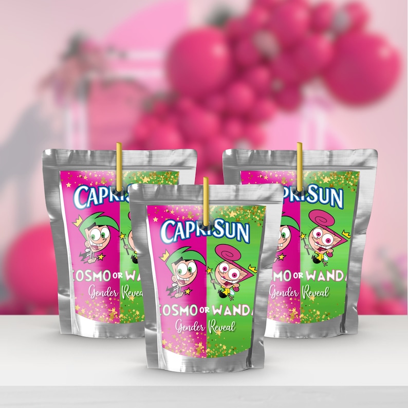 Fairly Odd Parents Capri Sun Label - Etsy