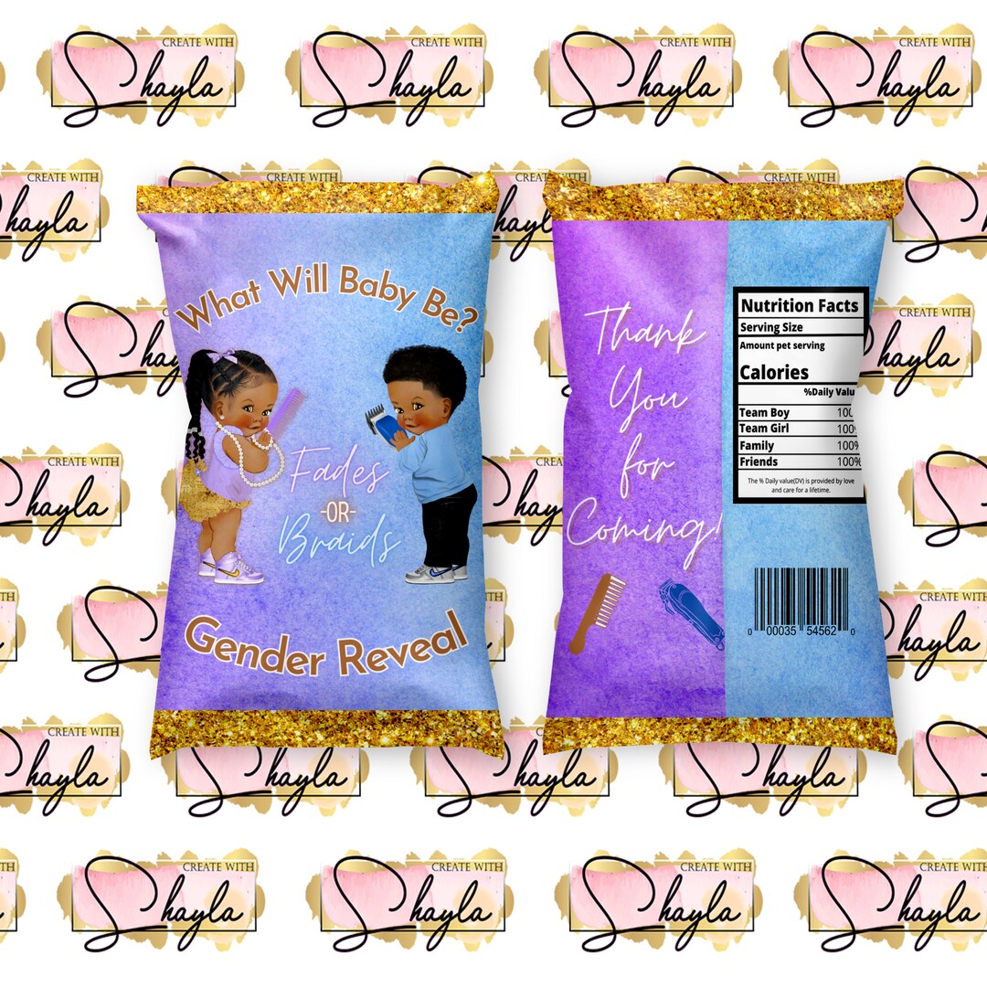 Fades or Braids Chip Bag Wrapper - Etsy