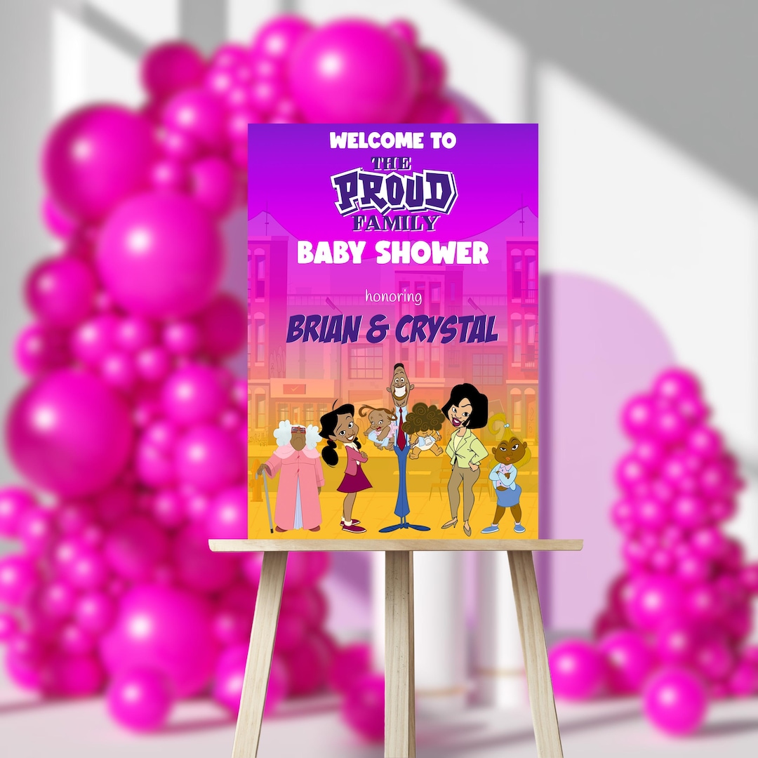 Proud Family Baby Shower Welcome Sign Yard Sign | Bebe Cece Penny Proud ...