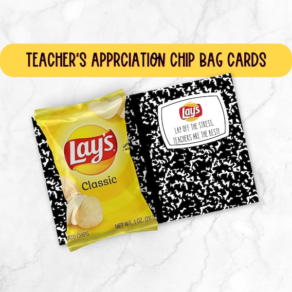 Employee Appreciation Chip Bags - Etsy