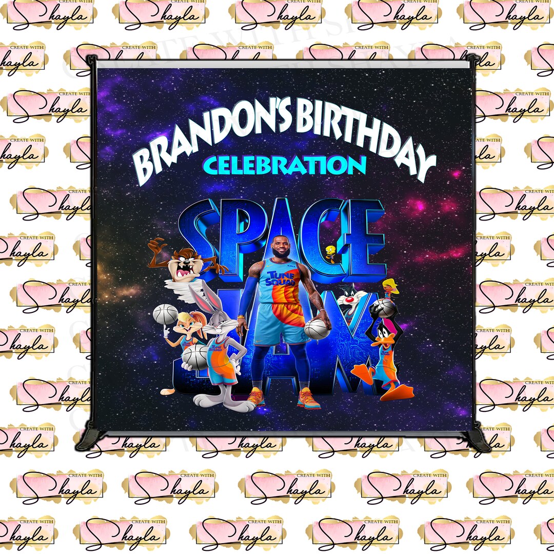 CUSTOM Space Jam Backdrop - Etsy