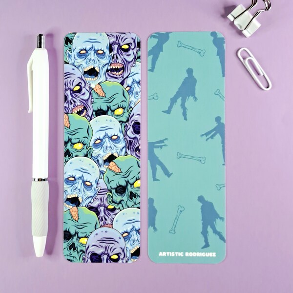 Zombie Bookmark - Etsy