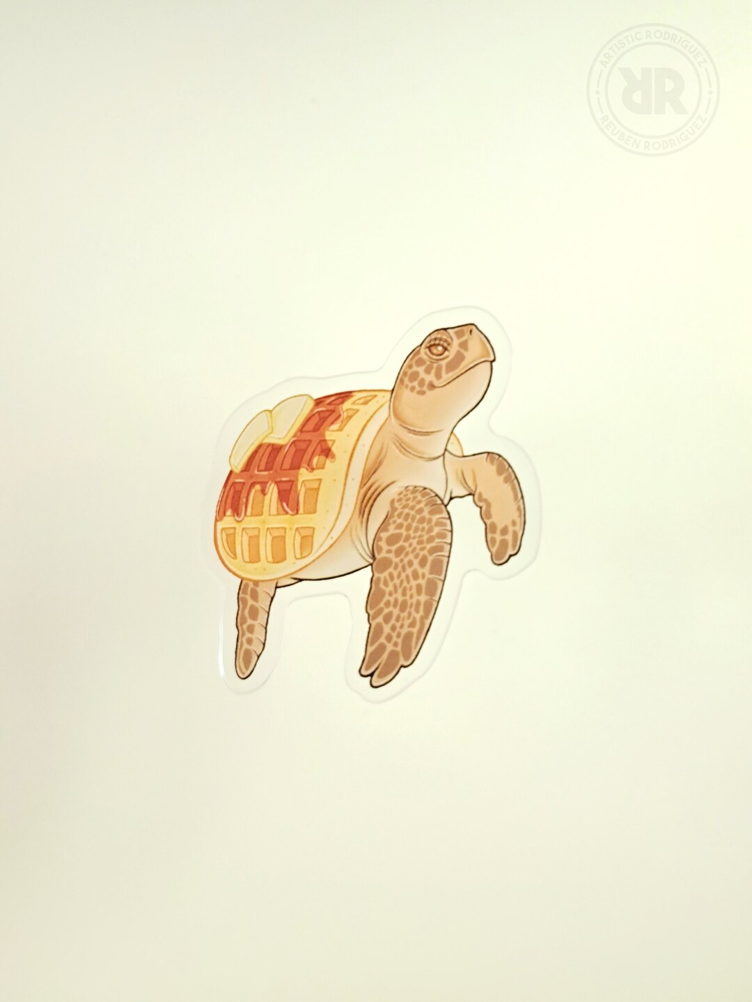 Waffle Sea Turtle Acrylic Pin | Sea Turtle | Breakfast | Cute | Food ...