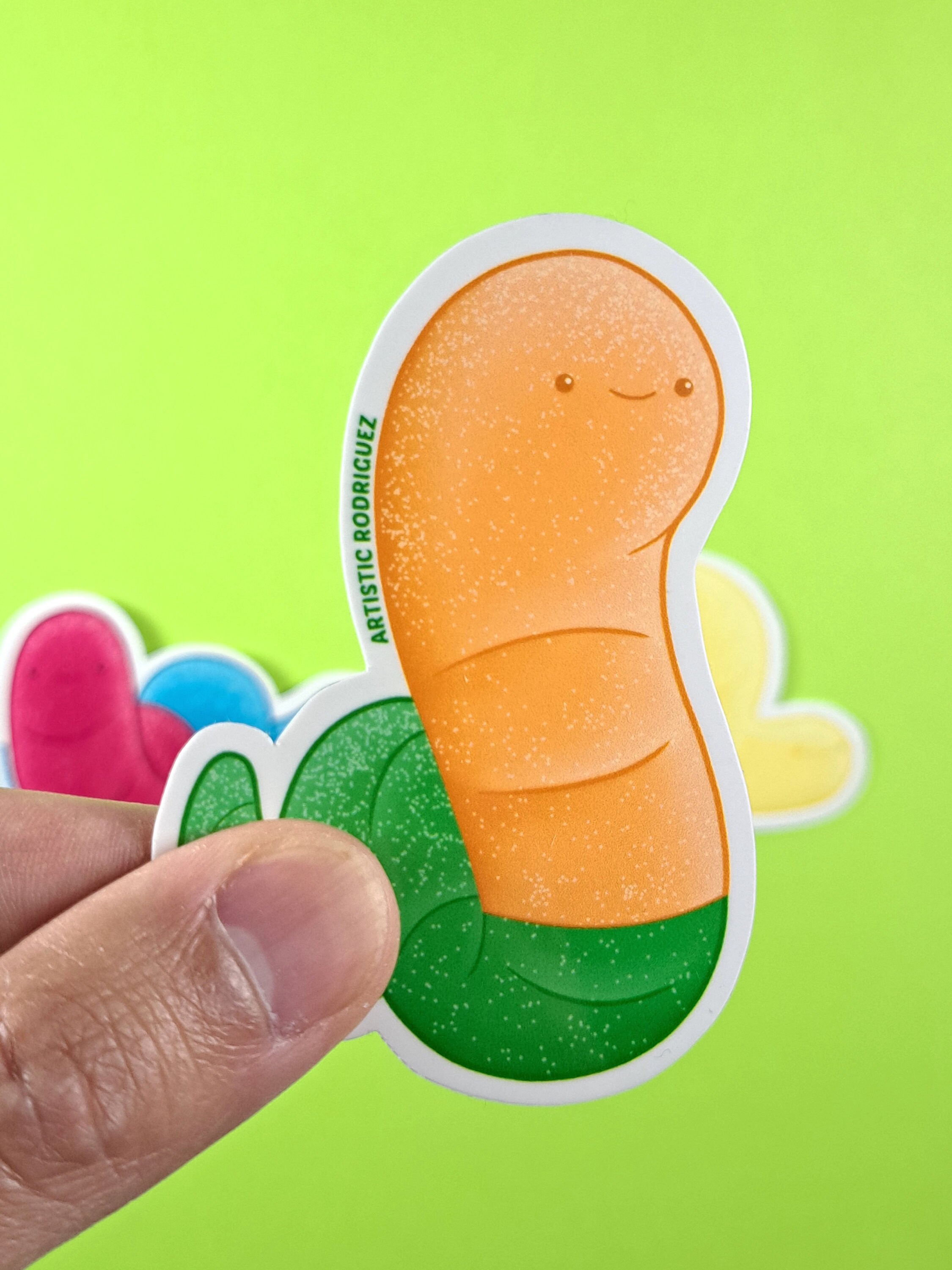 Gummy Worms Sticker Pack | Cute | Food Sticker | Candy Decals - Etsy