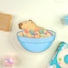 Cereal Capybara Acrylic Pin | Breakfast Foodie Pin - Etsy