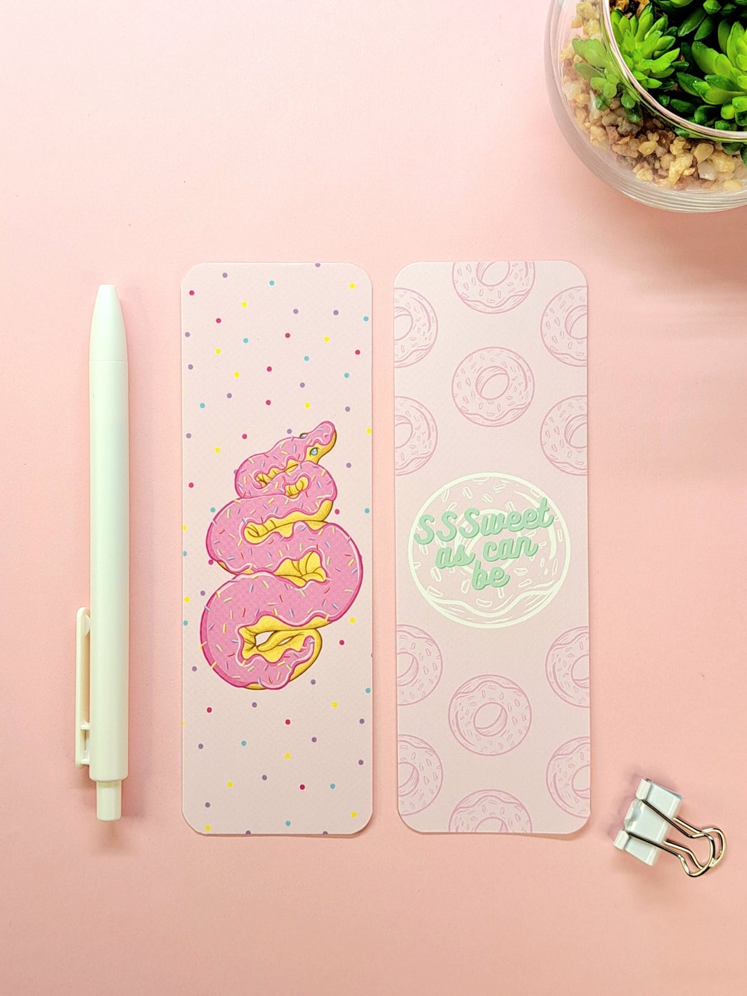 Snake Donut Bookmark | Bakery | Sweet - Etsy