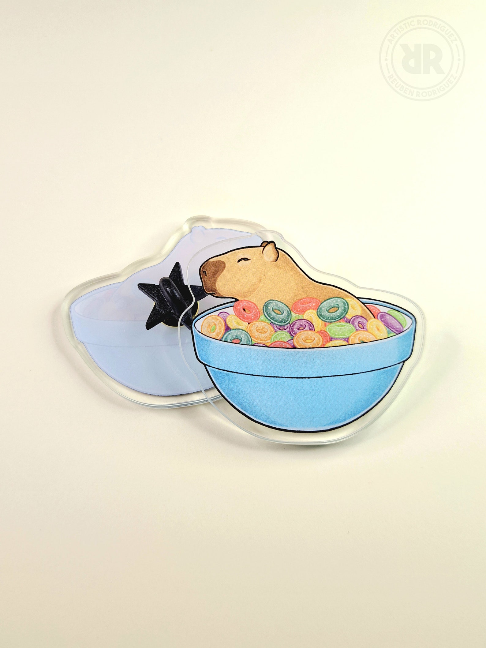 Cereal Capybara Acrylic Pin | Breakfast Foodie Pin - Etsy