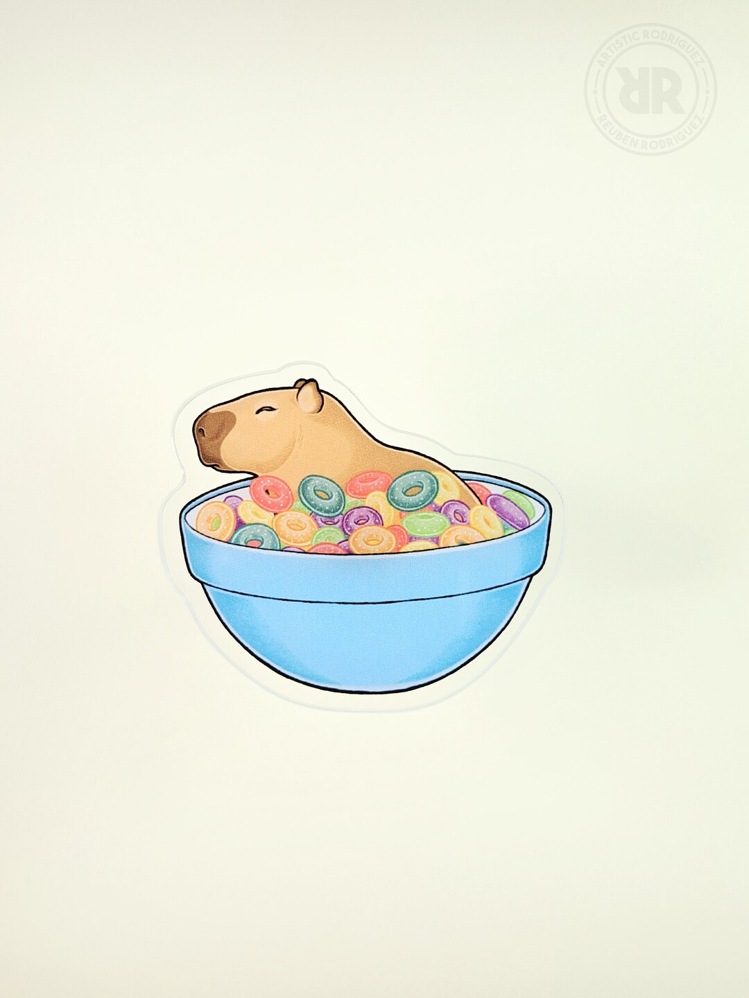 Cereal Capybara Acrylic Pin | Breakfast Foodie Pin - Etsy