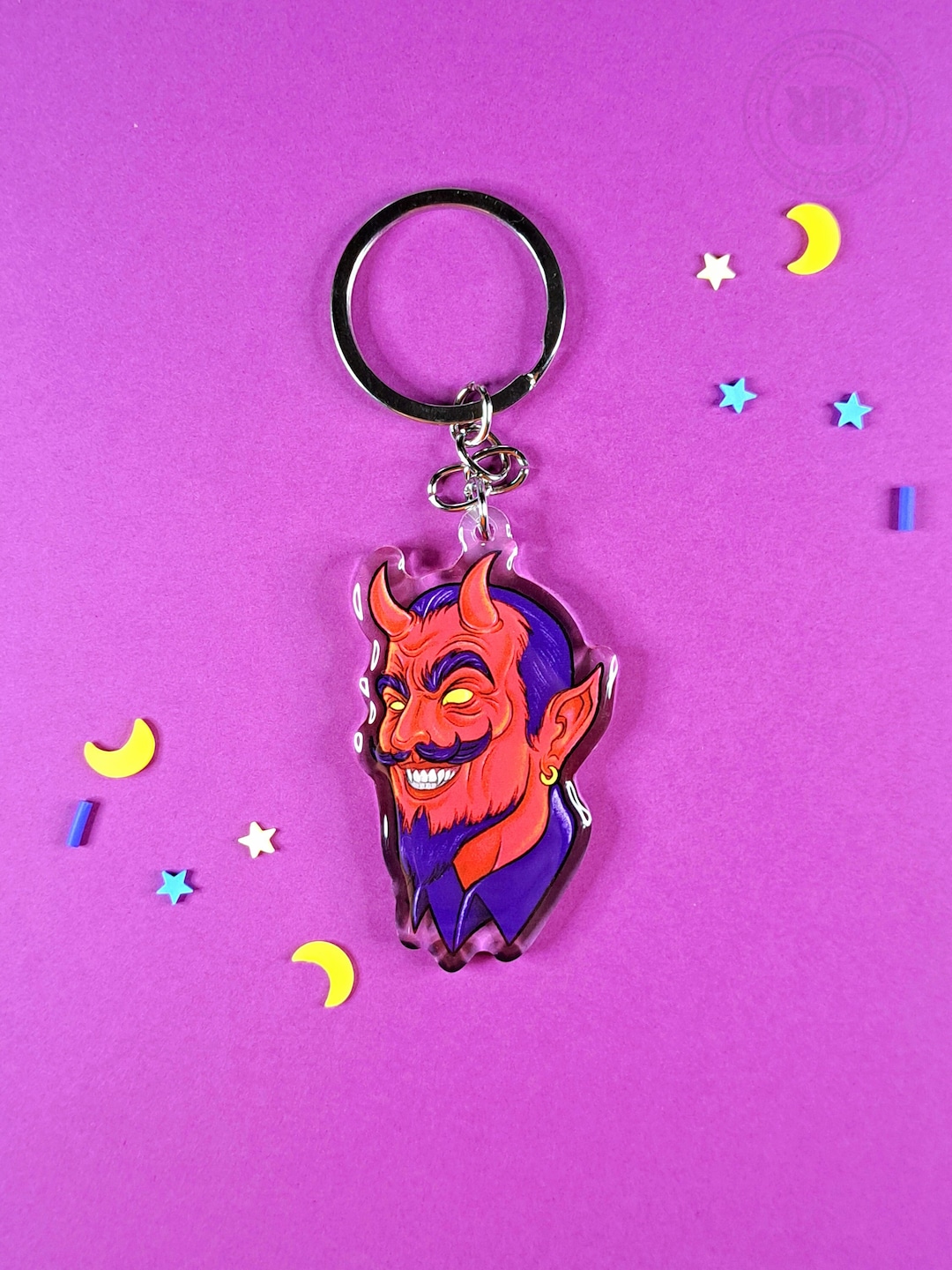 Devil Keychain | Hell Keyring | Horror | Creepy - Etsy