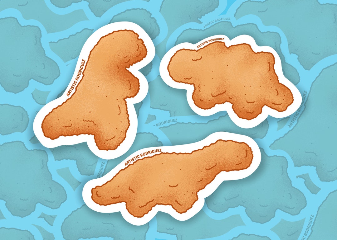 Dino Nuggets Sticker Pack | Dinosaur | Food |stickers | Nuggets| Decal ...