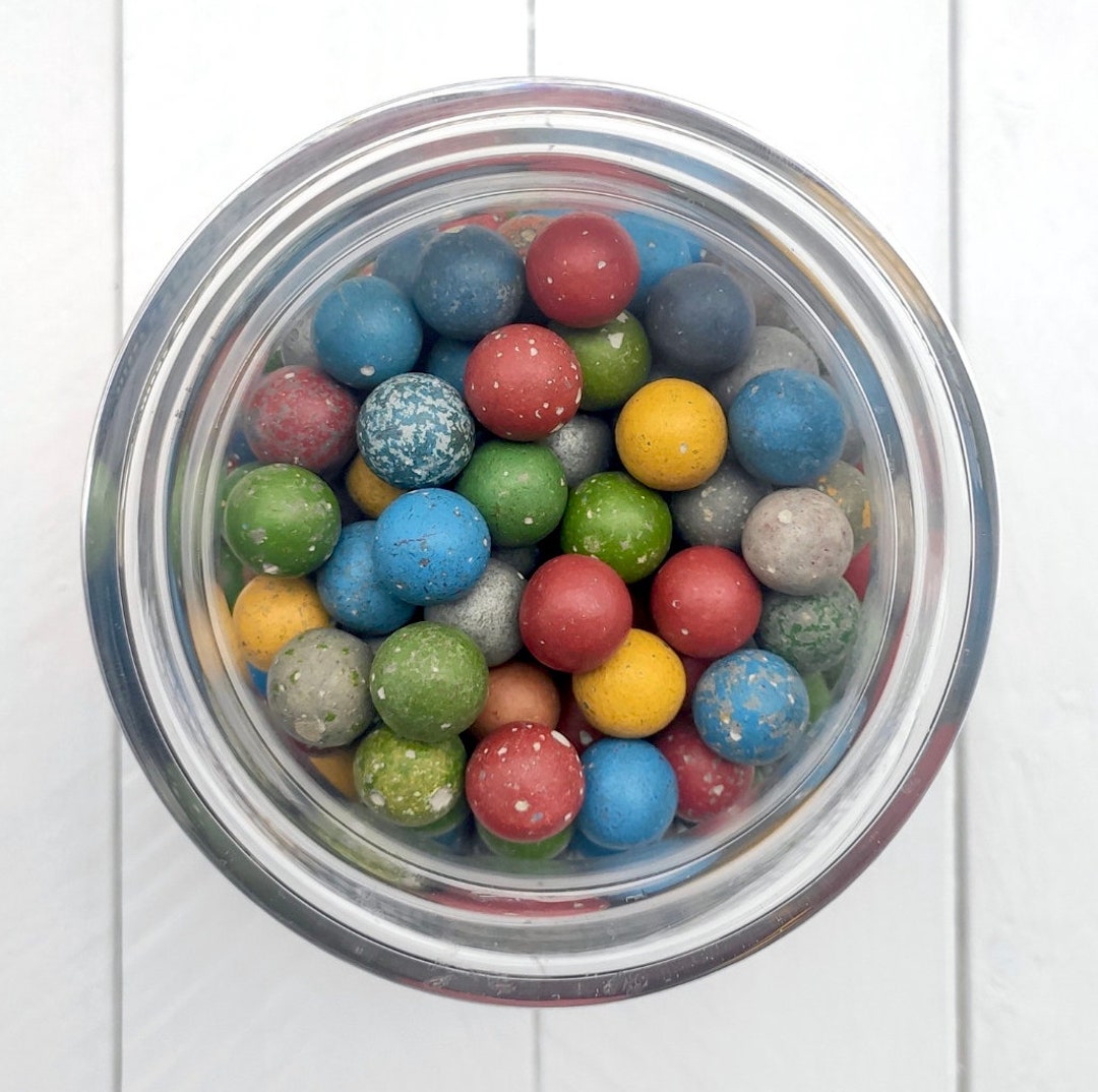 Antique French Clay Marbles, Billes En Terre - Etsy
