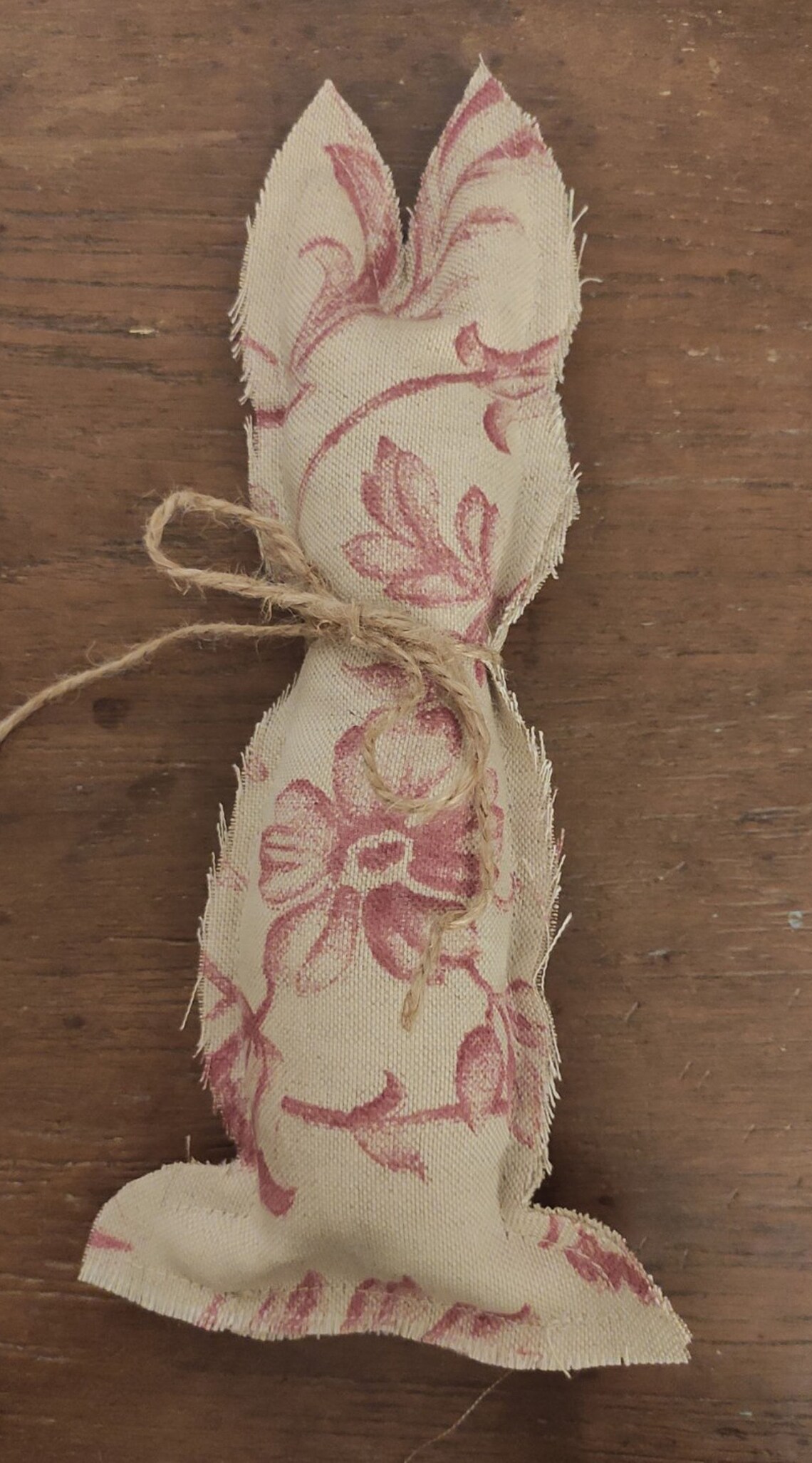 Vintage Laura Ashley Fabric Stuffed Easter Bunnies Red/beige - Etsy