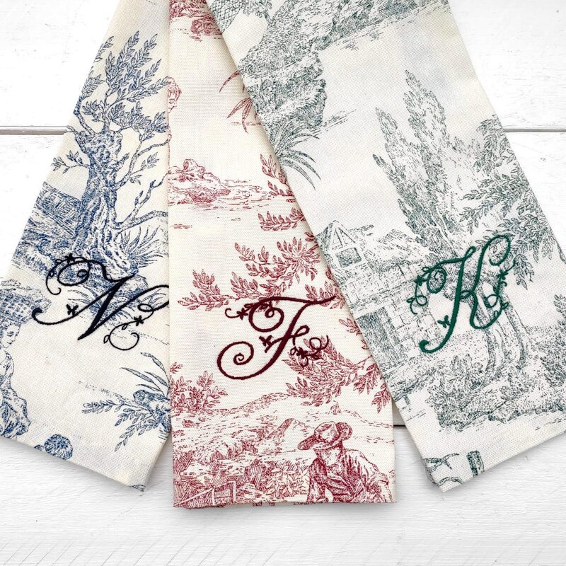 Toile Napkins - Etsy
