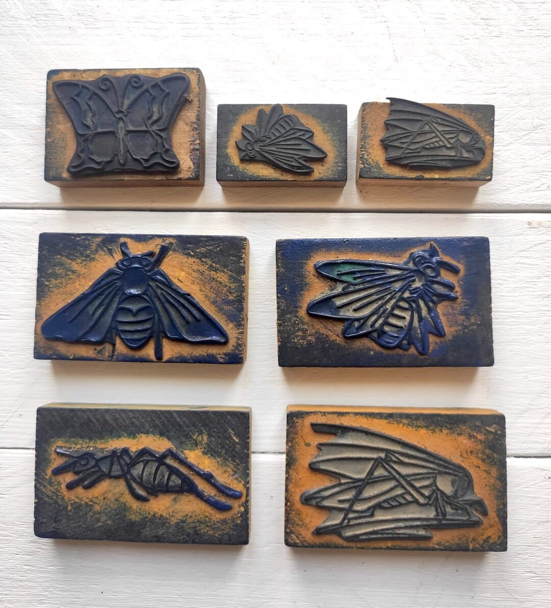 Vintage Insect Rubber Stamps - Etsy