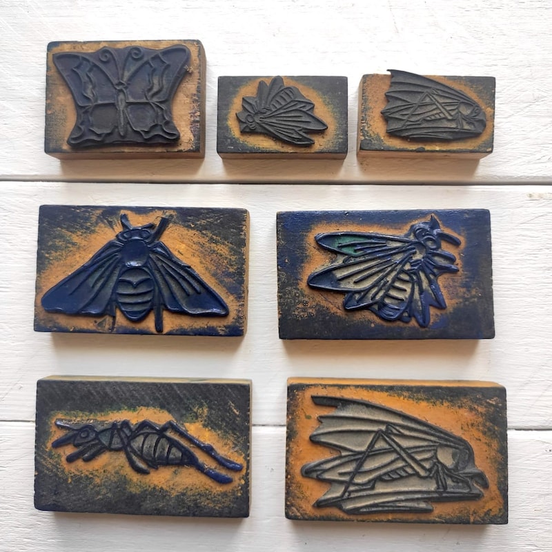 Bee Rubber Stamp - Etsy