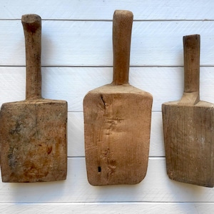 Vintage Farmhouse Wooden Washing Paddle, Laundry Bat - Etsy
