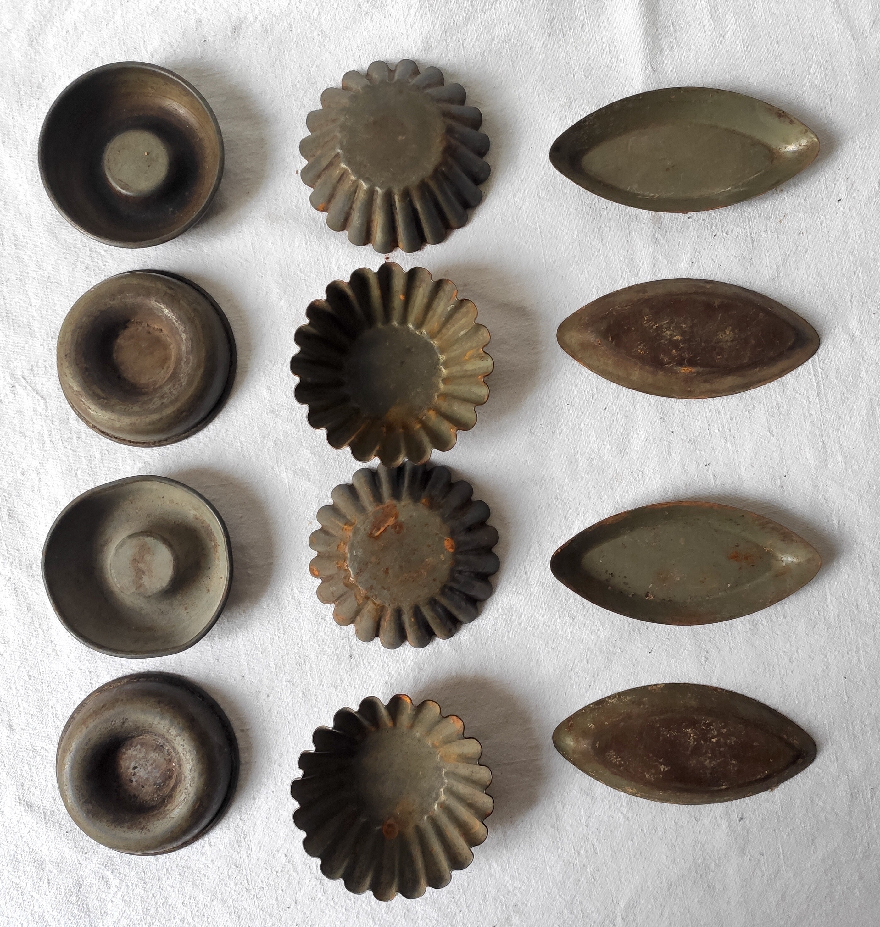 Vintage Mini French Pastry Tins, Baking Tins, Set of 4 - Etsy