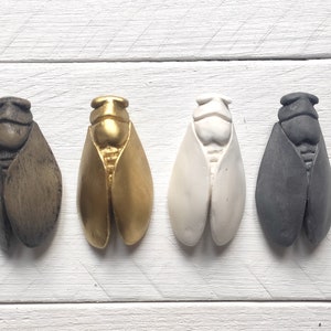French Provence Cicada Figurine, Magnet, Insect, Bug, Set of 4 - Etsy